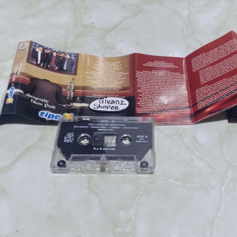 Jual kaset pita TIPE X - Discography hitam putih | Shopee Indonesia