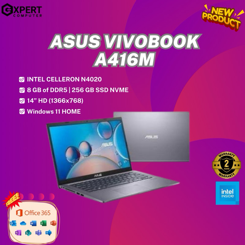 Jual ASUS VIVOBOOK A416M | Ram 8gb | 256gb Ssd Nvme | Windows 11 Home ...