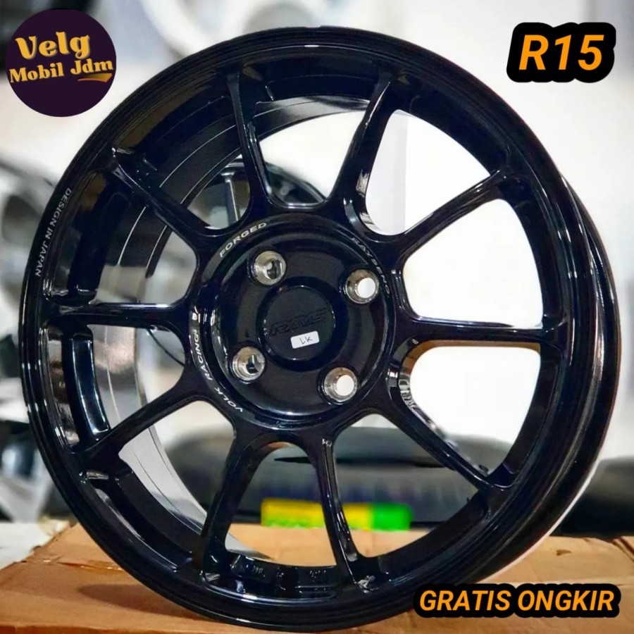 Jual velg mobil racing r15 lebar 6,5 ZE40 ET 40 velg ring 15 brio ...