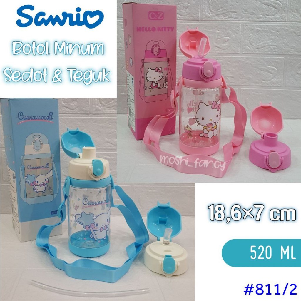 Jual BOTOL MINUM SANRIO HELLO KITTY DAN CINNAMOROLL / Botol Minum ...