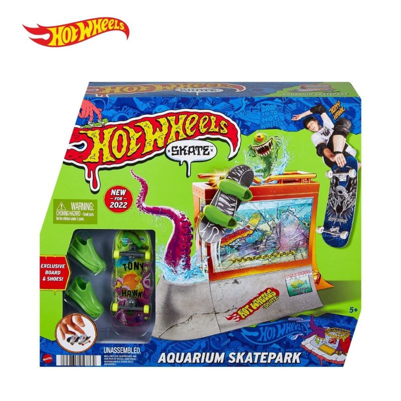 Jual Hot Wheels 2022 Tony Hawk Aquarium Skatepark with Exclusive Board ...