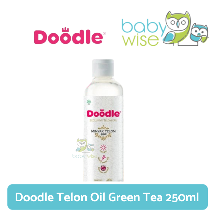 Jual Doodle Telon Oil Green Tea 250ml | Shopee Indonesia