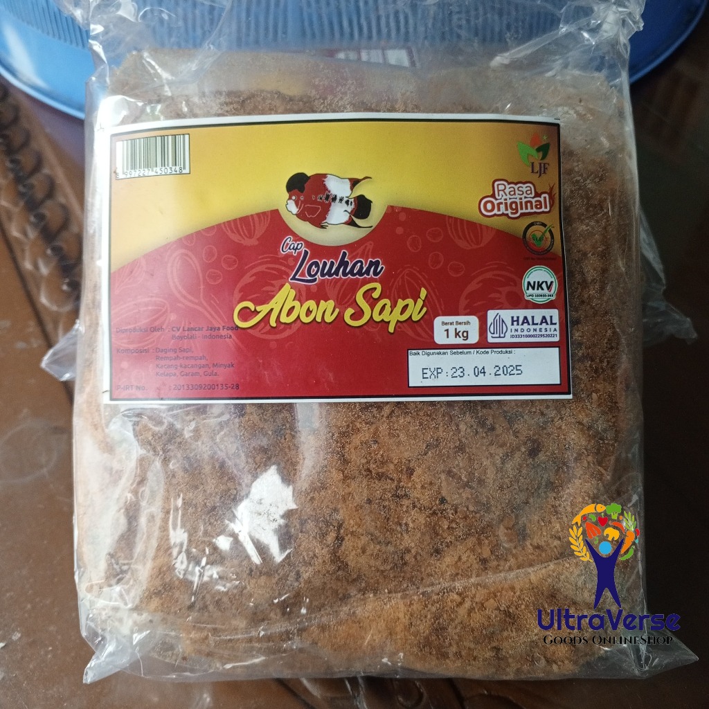 Jual Abon Sapi cap Louhan 1 Kg HALAL Premium Enak | Shopee Indonesia