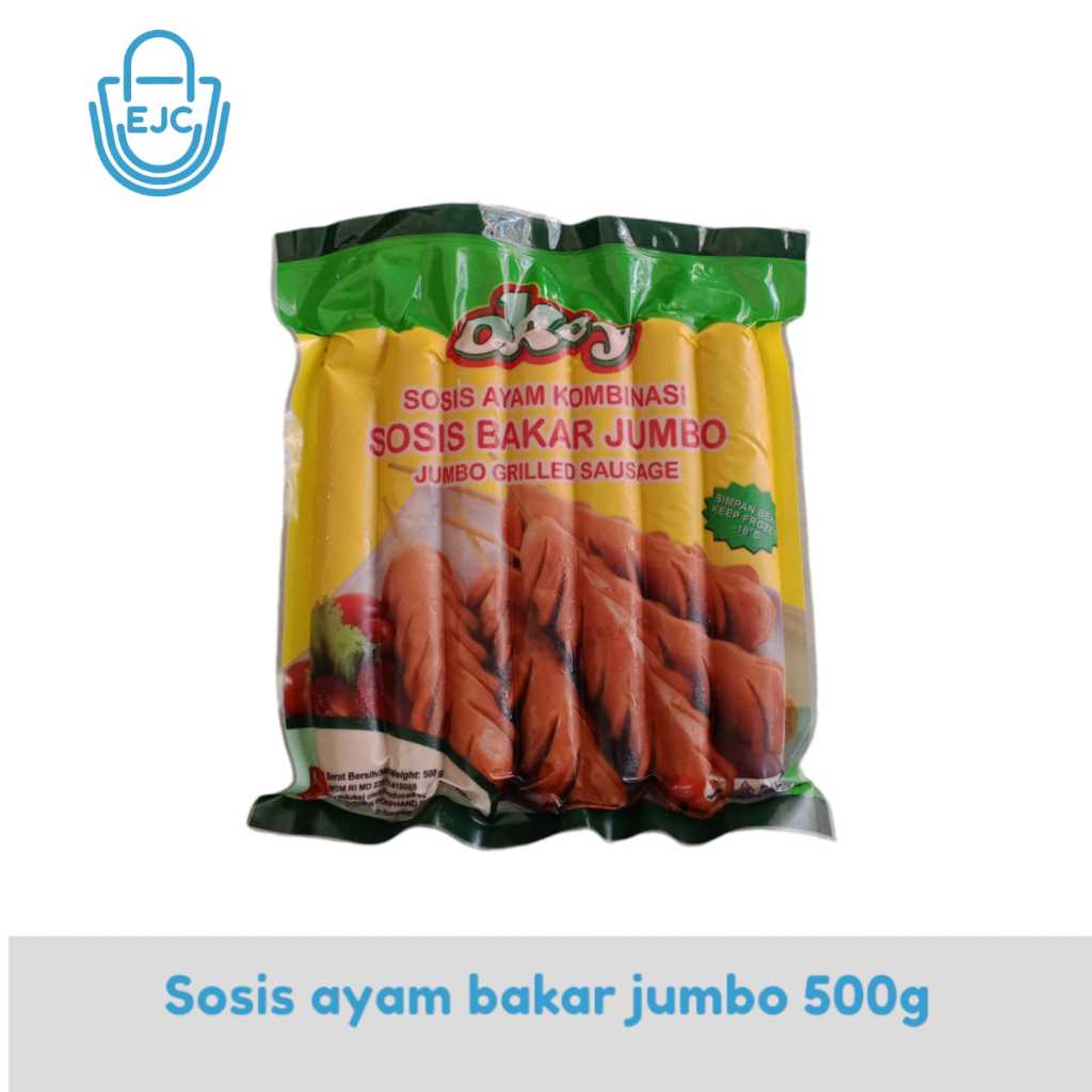 Jual SOSIS AYAM JUMBO SOSBAK OKEY 500GR | Shopee Indonesia