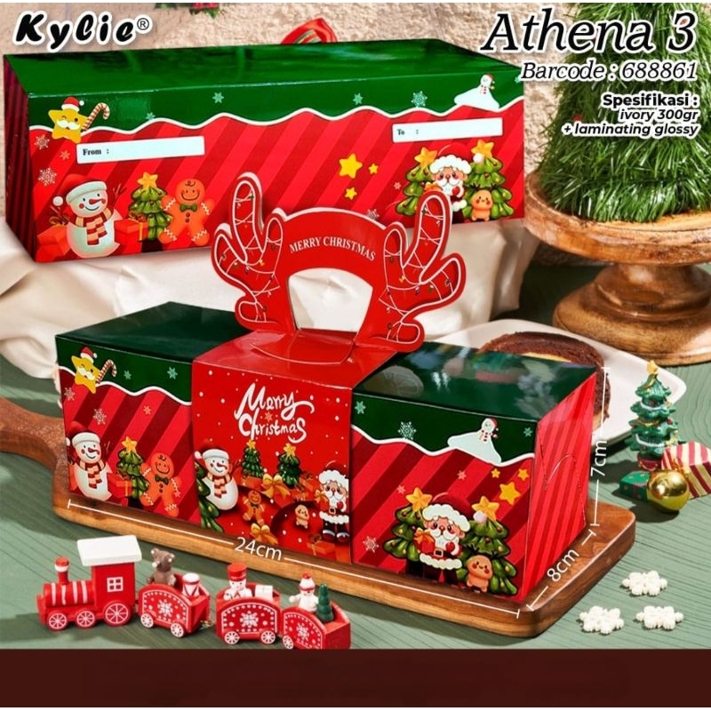 Jual Box christmas box kue natal Box athena (5pc) | Shopee Indonesia