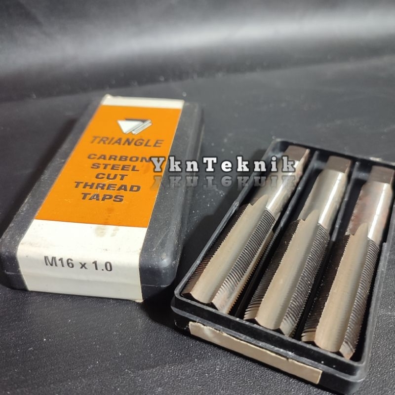 Jual Mata Han Tap M16 X 1.0 Mm Set 3 Pcs TRIANGLE Mata Bor Ulir Drat ...