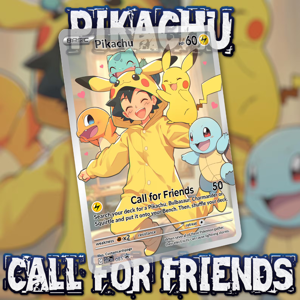 Jual KARTU POKEMON TCG HOLOGRAM ENGLISH VERSION FULL ART - PIKACHU CALL ...