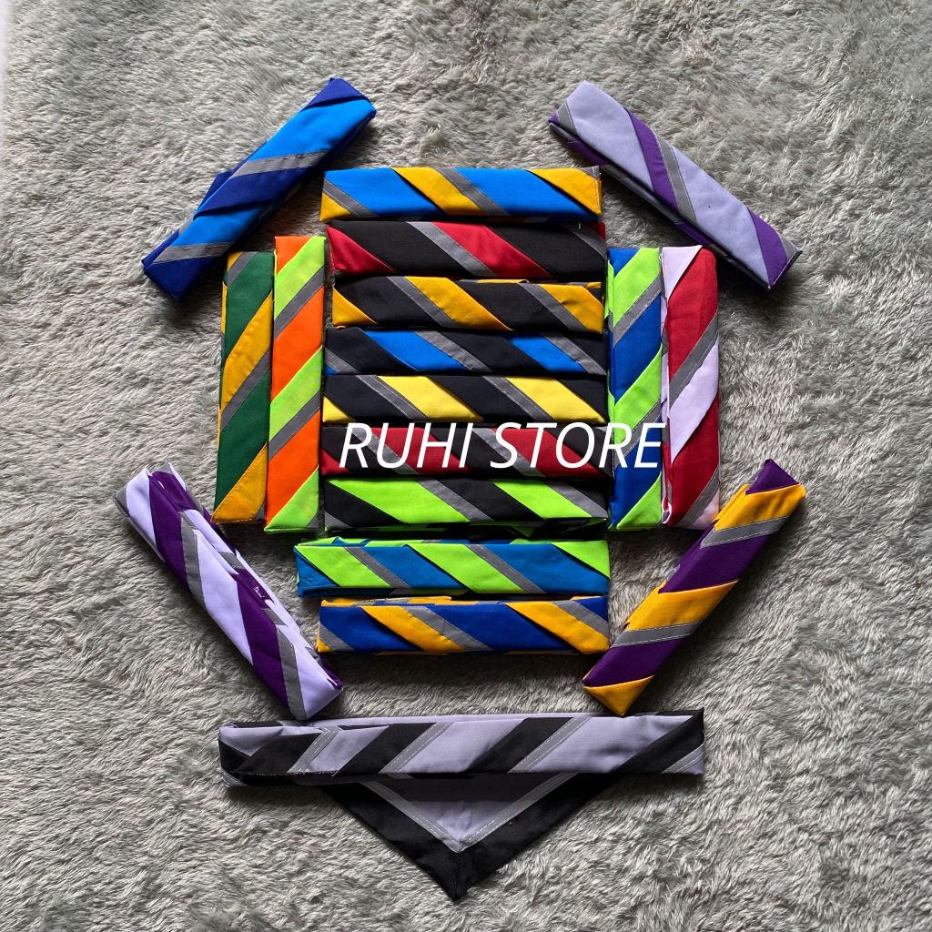 Jual TERLENGKAP || Scraf / Slayer Jumping Pramuka / Scraf polos menyala ...