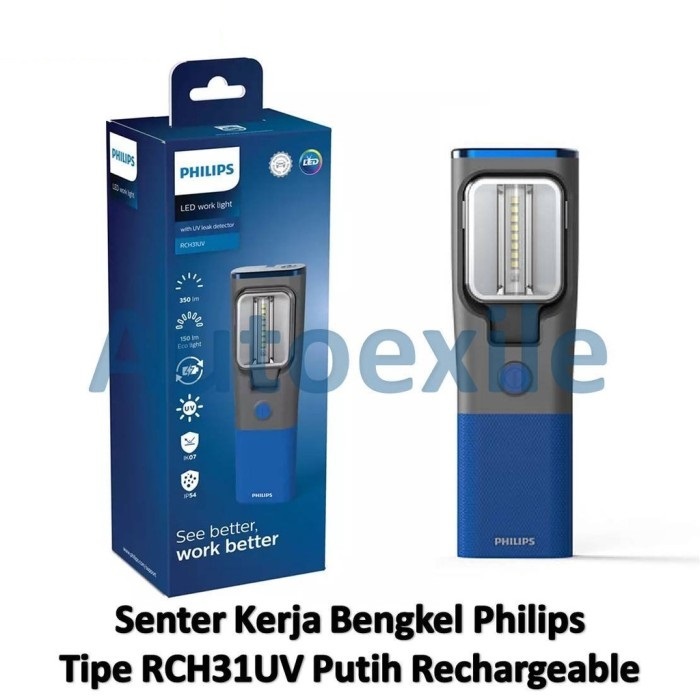 Jual Philips Work Light LED RCH31UV with UV leak detector Docking ...