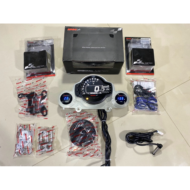 Jual SPEEDOMETER SPEEDO KOSO MS01 + VOLT THERMO PNP NINJA RR OLD NEW ZX ...