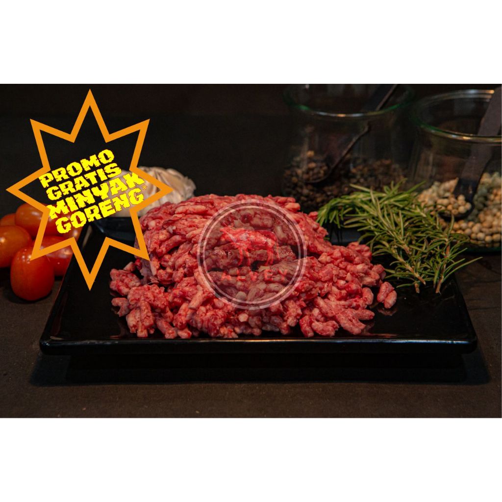 Jual Daging Sapi Giling Halal Alvey Beef 1kg – Kemasan Vakum, Segar ...
