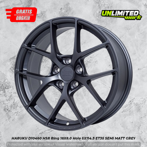 Jual Velg hsr model akar r18 untuk innova zenix warna grey tipe haruku ...