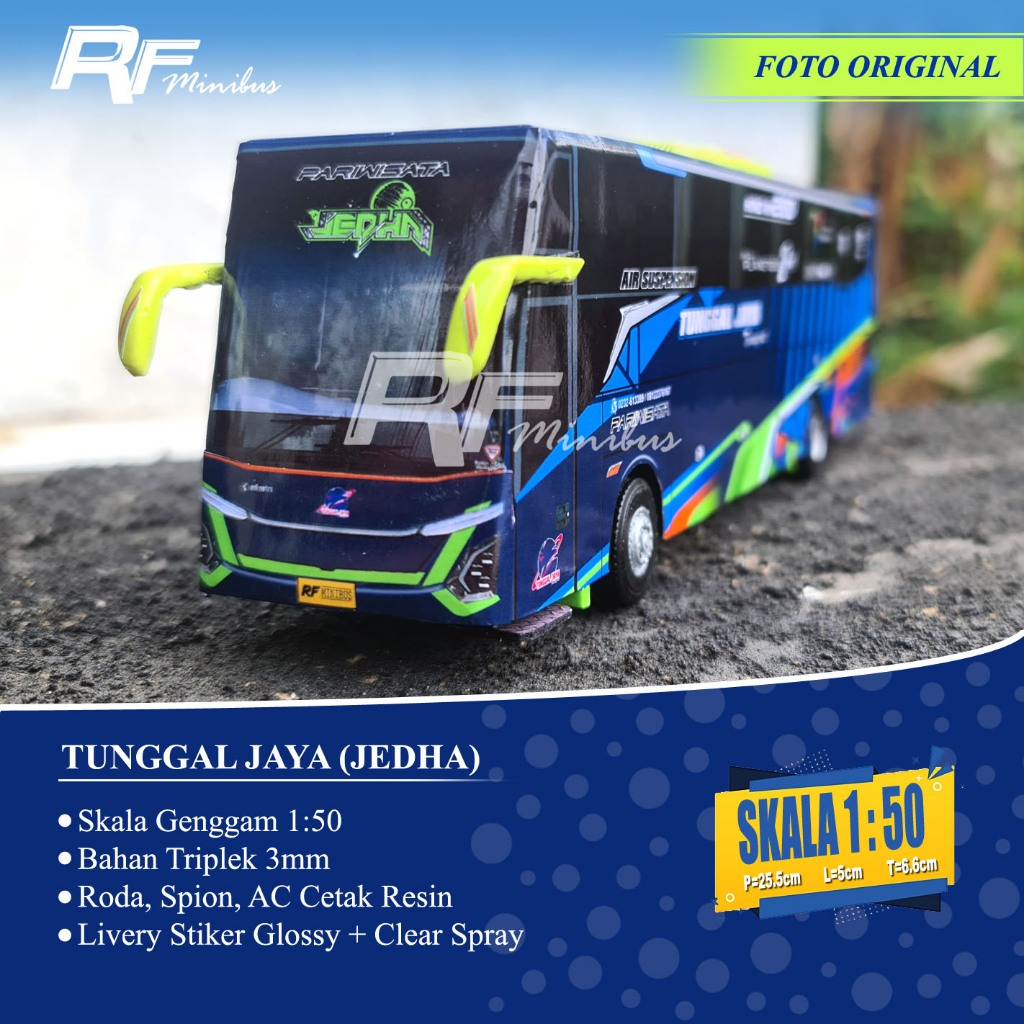 Jual Miniatur Bus Tunggal Jaya (Jedha) Skala 1:50 | Shopee Indonesia
