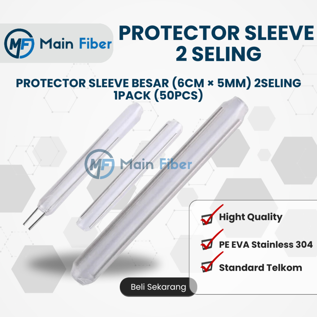 Jual Protection Sleeve Besar 2 Kawat DropCore Fiber Optik Protector ...