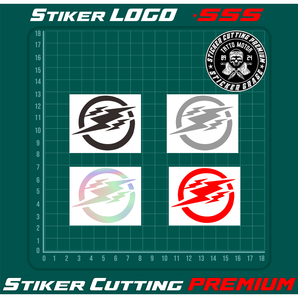 Jual Stiker Motor LOGO SSS Star Racing Keren Cutting Stiker Hologram ...