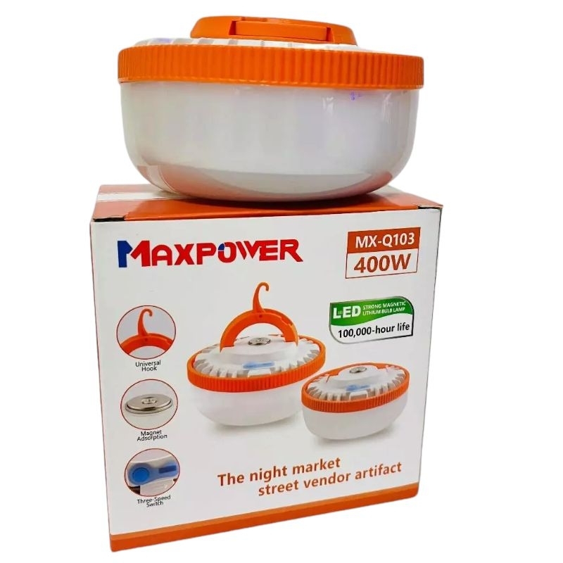 Jual Lampu Emergency MAXPOWER MX-Q103 400 Wat Emergency Gantung Camping Lampu Darurat Tahan Lama ...