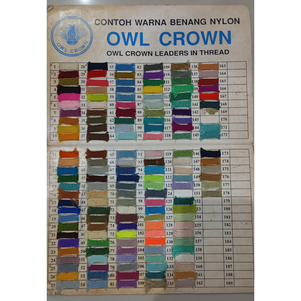 Jual Benang Jahit Nylon Merk Owl Ukuran 24B - Benang Kecil - 1000 Yard ...