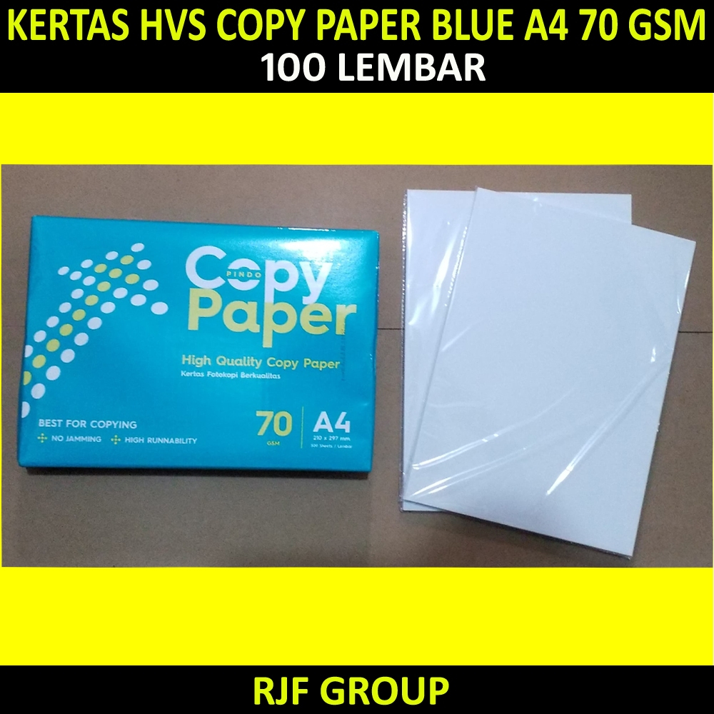 Jual KERTAS HVS COPY PAPER BLUE 70 A4 100 LEMBAR | Shopee Indonesia
