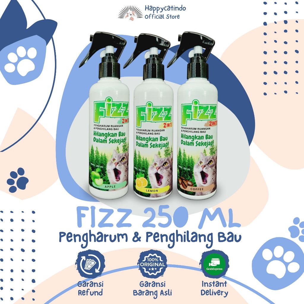 Jual Pengharum Ruangan Dan Penghilang Bau FIZZ 250 ML Aman Apabila Terjilat | Shopee Indonesia