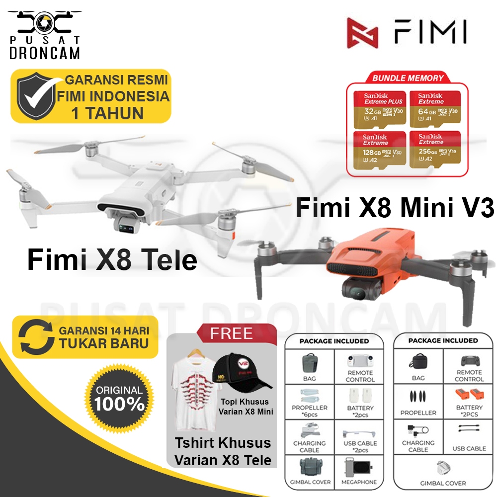 Jual FIMI X8 TELE 4K 48MP Drone Camera 3-Axis Gimbal 10km + Megaphone - Drone Fimi X8 Mini V3 ...