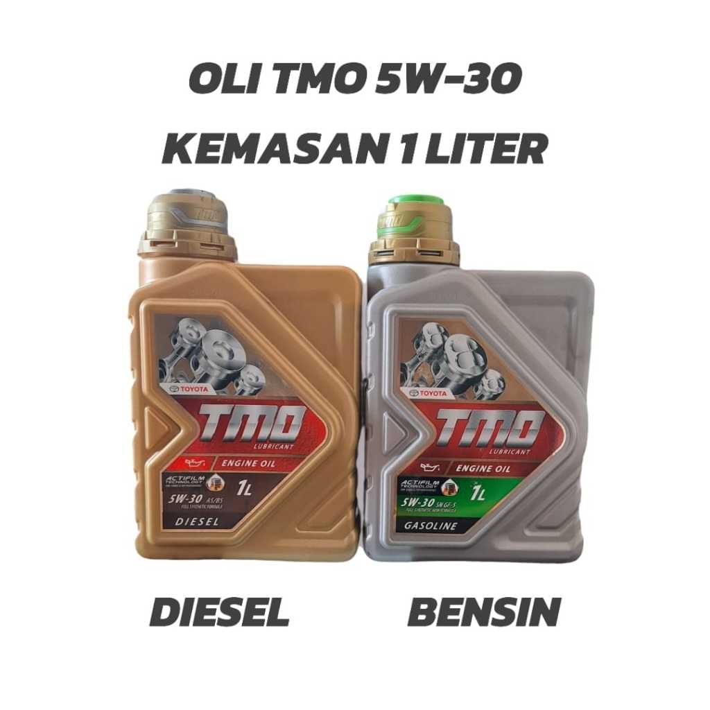 Jual Oli TOYOTA 5w30 TMO SAE 5W-30 Diesel Bensin Original 1Liter ...