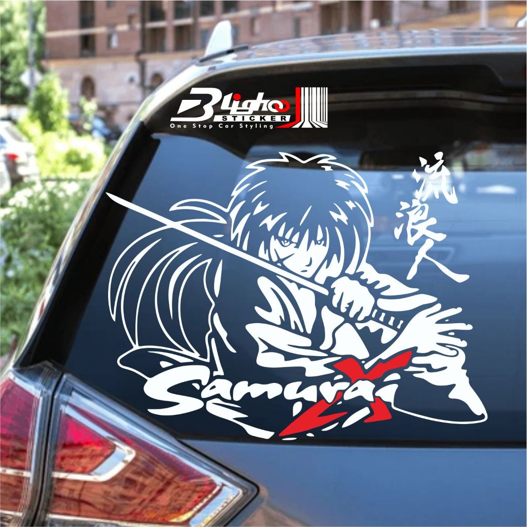 Jual blighoo - cuting sticker kaca mobil samurai x kenshin 40cm stiker ...