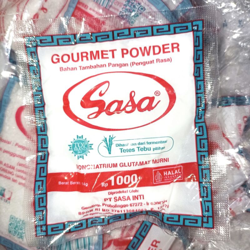 Jual Sasa MSG Micin Penyedap Rasa 1000an 1 Pack Isi 20 Sachet 1PAK ...