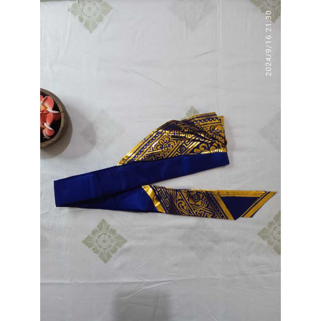 Jual Udeng Prada Ikat Bali/Udeng Prada Khas Bali/Udeng Prada Setengah ...