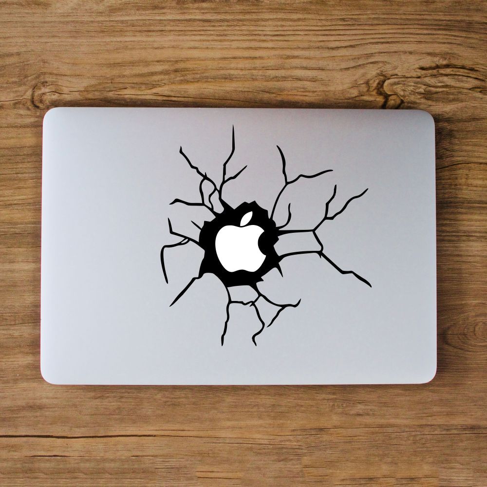 Jual Stiker Cracked Apple - Laptop Decal Macbook Sticker | Shopee Indonesia