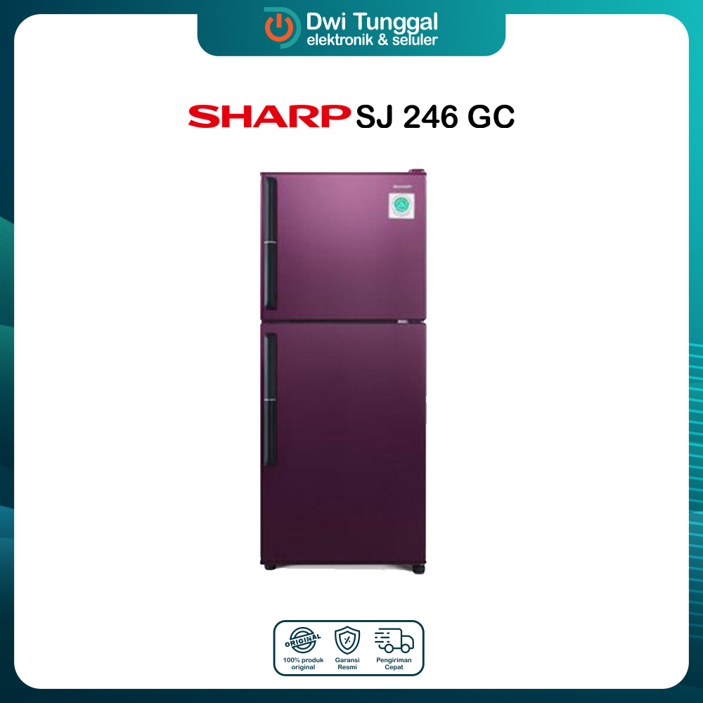 Jual Sharp SJ 246GC - Kulkas 2 pintu Tanpa Bunga Es 205 Liter | Shopee Indonesia