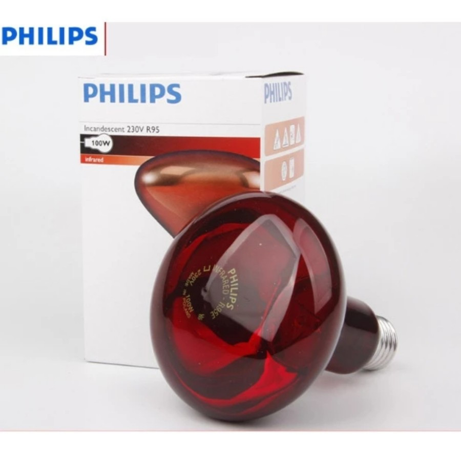 Jual PHILIPS BOHLAM INFRARED - LAMPU INFRARED PHILIPS 100 WATT | Shopee Indonesia