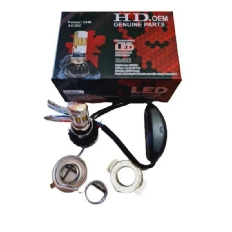 Jual Lampu LED utama universal original M02E HD lampu depan head lamp 6 ...