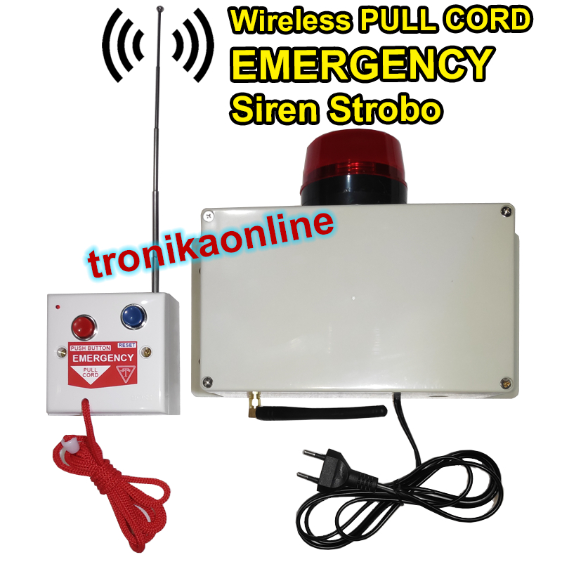 Jual EMERGENCY PULL CORD ALARM Difabel toilet Panic Button WIRELESS ...
