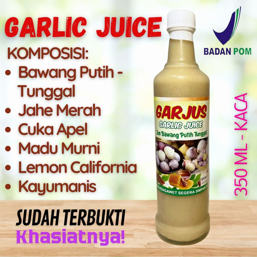 Jual BPOM Jus Bawang Putih Tunggal Ramuan Rimpang Darah Tinggi Asam ...