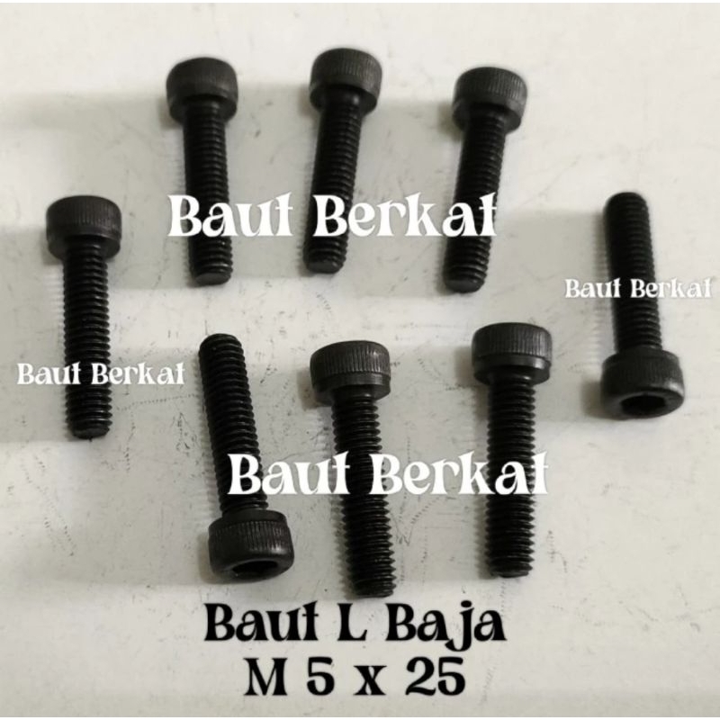 Jual baut L baja m5x25 kunci L4 baut L baja 5x25 baut baja m5x25 baut ...