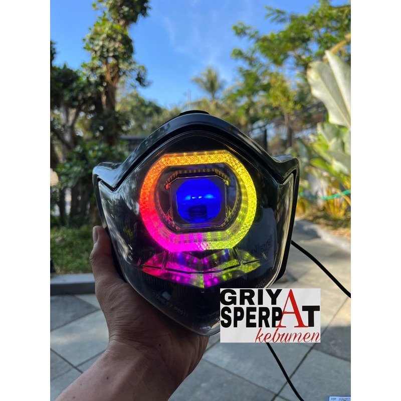 Jual Lampu depan vixion old lama biled billed matrix RGB ganti warna ...