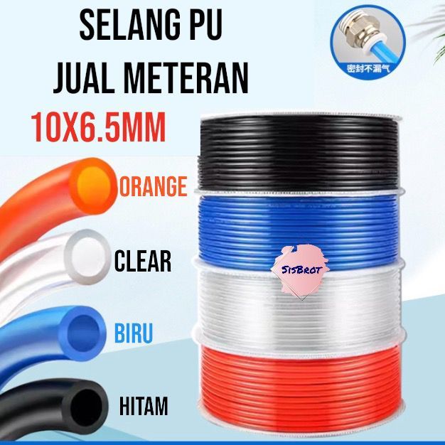 Jual SELANG PU 10mm/selang pu 10mmx6.5mmx1meter/selang pu 1meter/selang ...