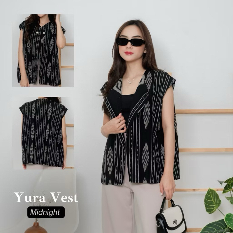 Jual Baju Tenun Vest - Vest Tenun - Vest Wanita - Blazer Tenun Vest ...