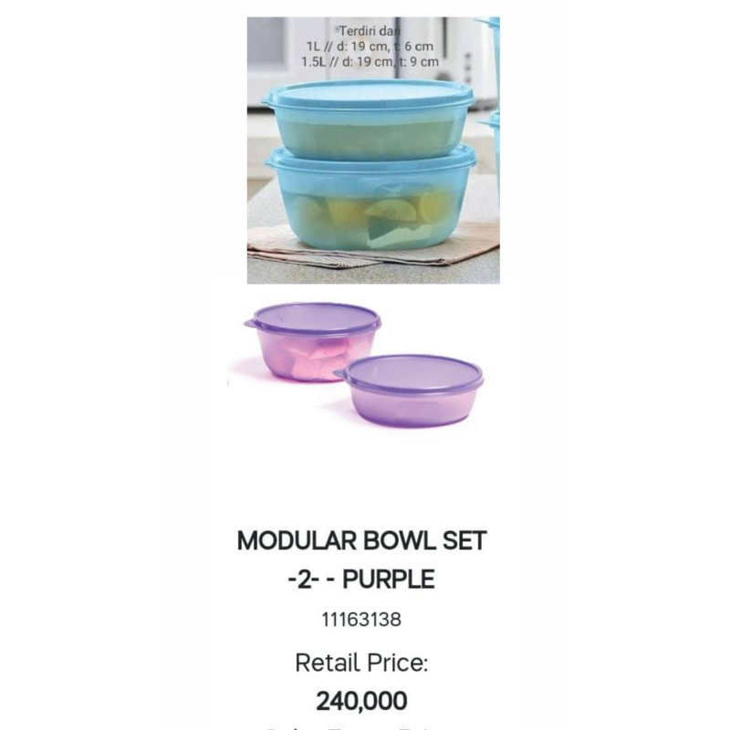 Jual Modular Bowl (2) 1L-1,5L | Shopee Indonesia