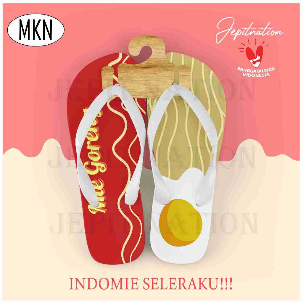 Jual [SANDAL JEPIT V2] Indomie Goreng (MKN), JEPITNATION Sendal Jepit ...