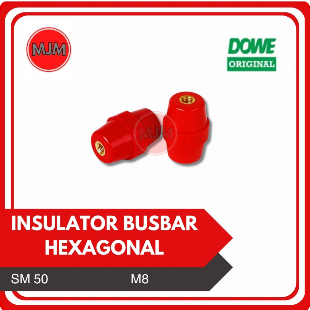 Jual Busbar Insulator/Isolator Busbar Hexagonal 50 M8 | Shopee Indonesia