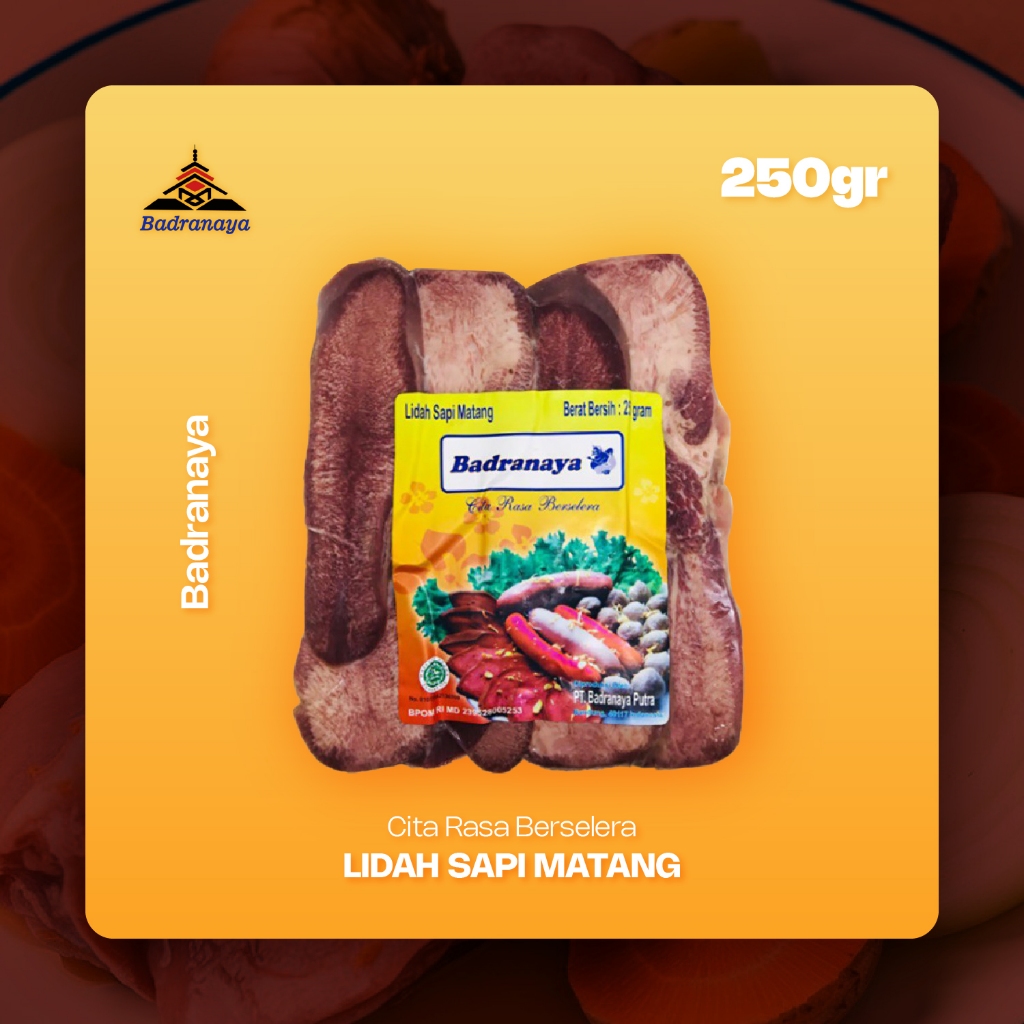 Jual Badranaya - Lidah Sapi / Lidah sapi Matang / Lidah sapi Asap / 250 ...