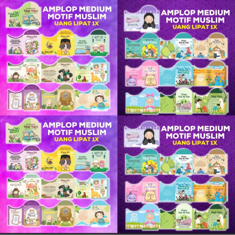 Jual PROMO RAMADHAN AMPLOP LEBARAN MOTIF ISLAMI 2025 1PAK ISI 10LEMBAR ...