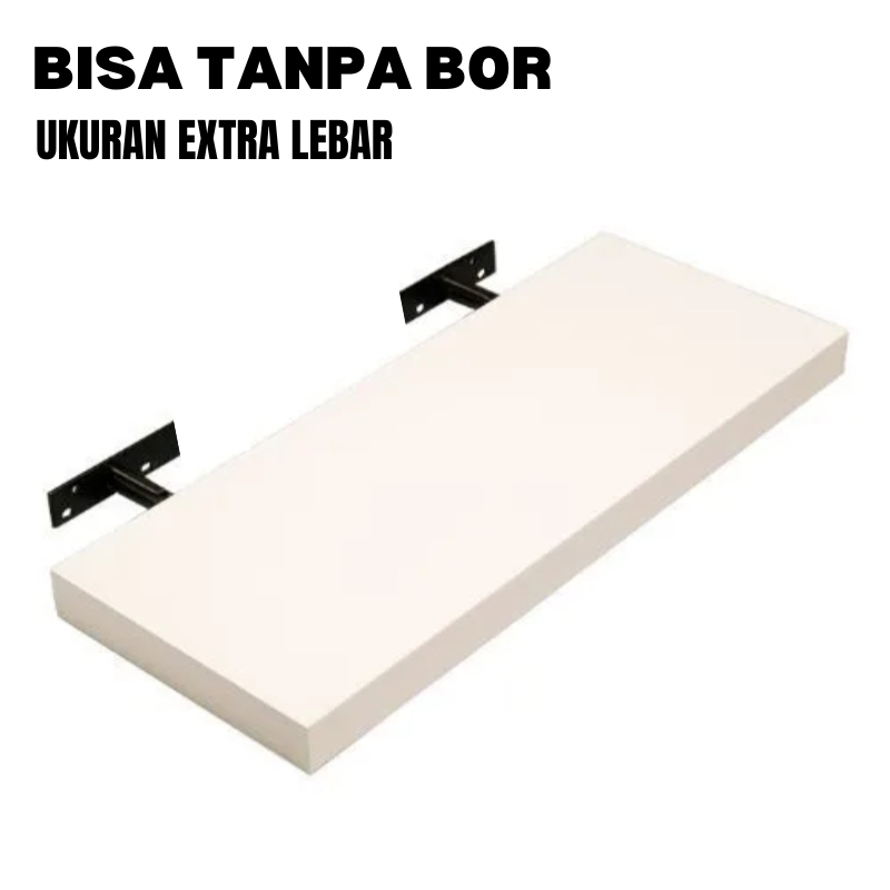 Jual Indidol Rak Ambalan Dinding Panjang Minimalis Extra Lebar Ukuran ...