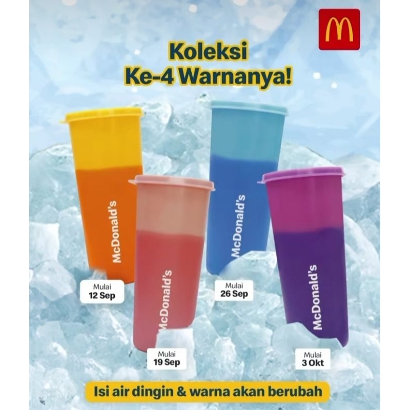 Jual McDonald's mekdi McD Color changing Tumbler 450 ml limited edition ...