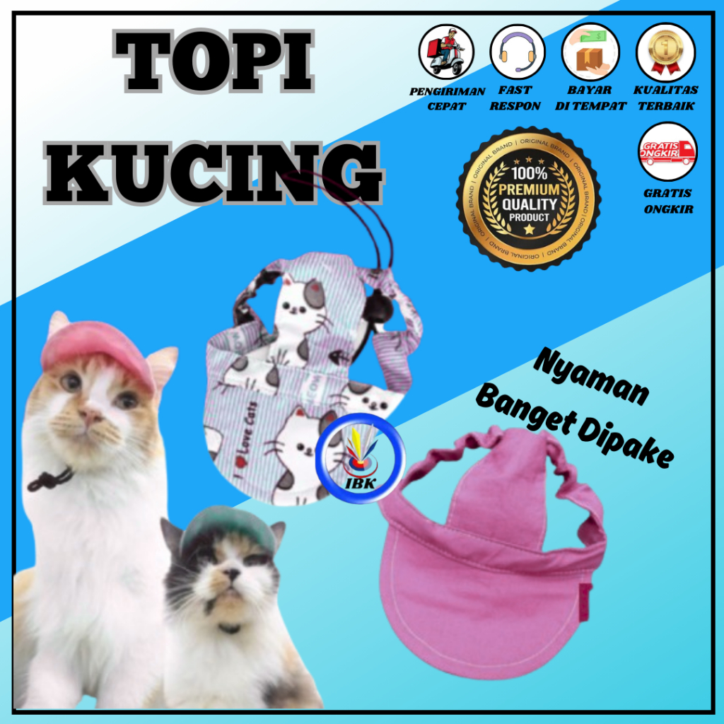 Jual Topi Kucing Polos Lucu Warna Pastel Hat Adult Dan Kitten Ada ...