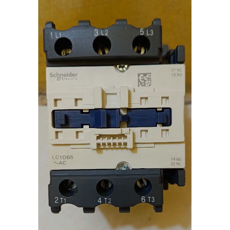 Jual CONTACTOR SCHNEIDER LC1D65~AC 100A 3PHASE ORIGINAL | Shopee Indonesia