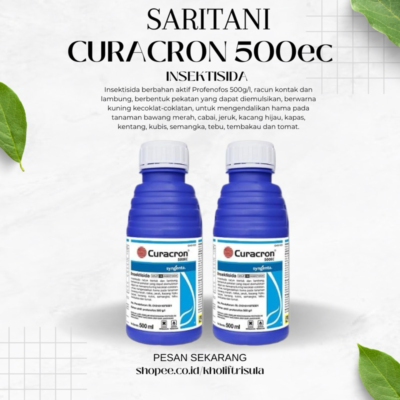 Jual TERLARIS!!! INSEKTIDA CURACRON 500ec - mengendalikan hama pada ...
