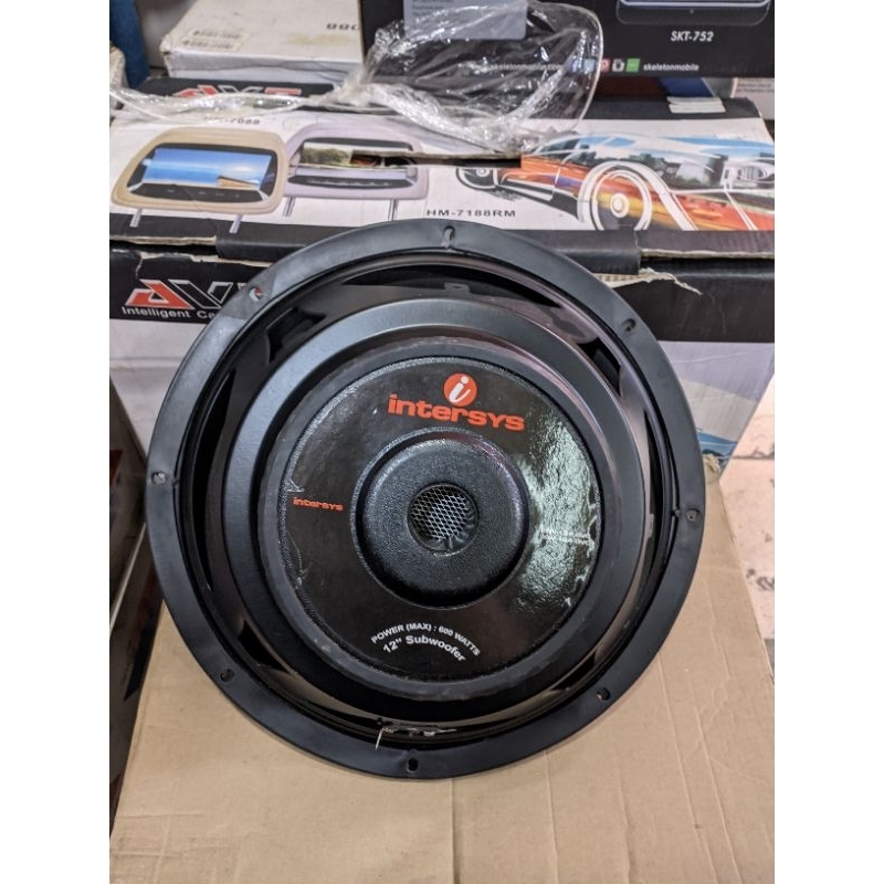Jual subwoofer 12 inch merk intersys mulus original | Shopee Indonesia