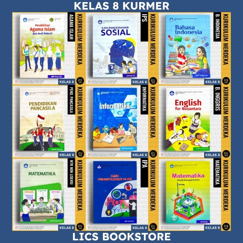 Jual Buku Paket Siswa Lengkap Kelas 8 SMP / MTS Kurikulum Merdeka KURMER | Shopee Indonesia